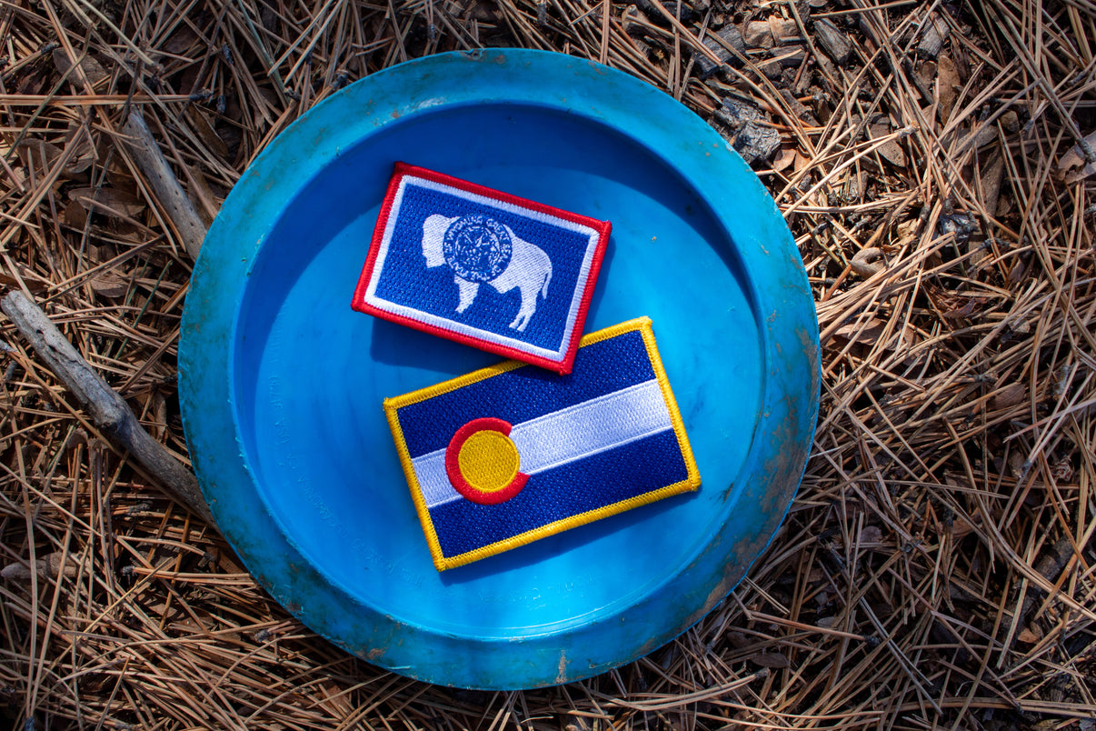 Wyoming State Flag Patch | Disc Golf Patches