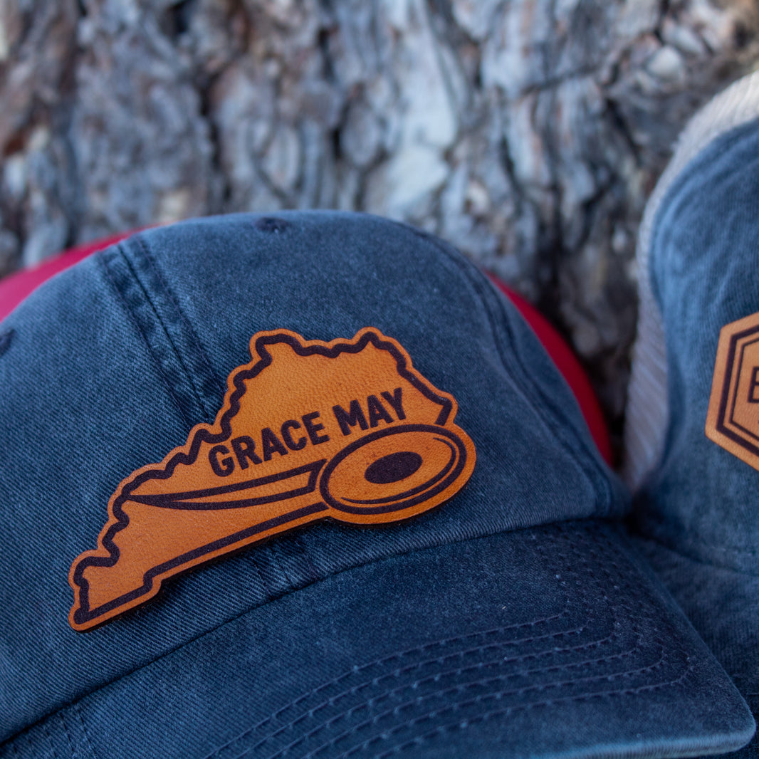 Custom Leather Disc Golf Player Patches | Disc Golf Patches